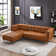 Wade Logan® Archee 2 - Piece Leather Sectional | Wayfair
